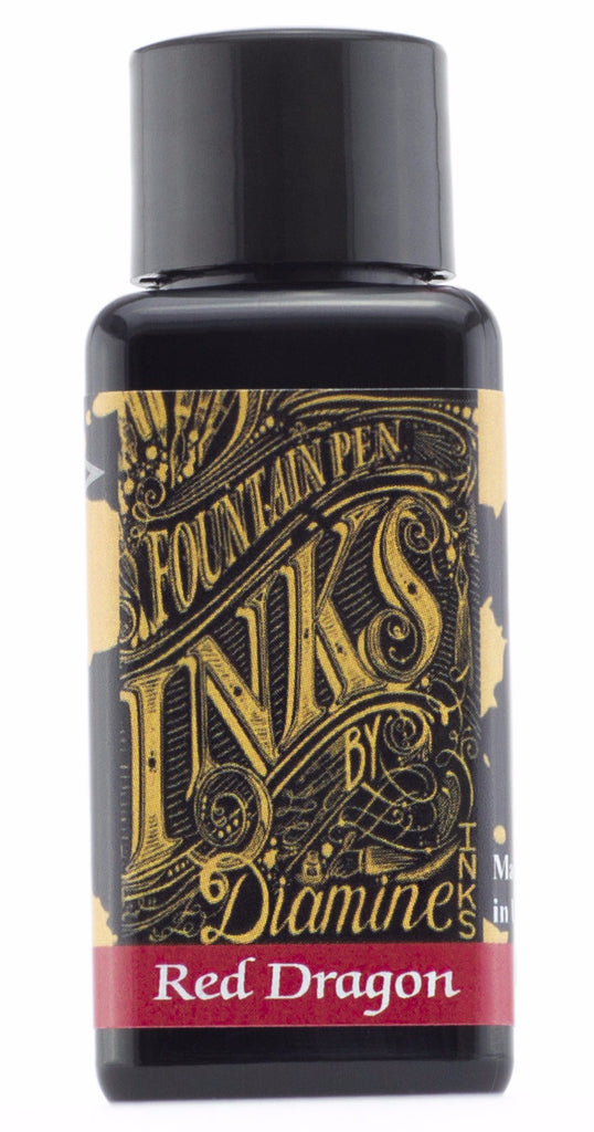 Diamine Red Dragon - Bottled Fountain Pen Ink – Lemur Ink