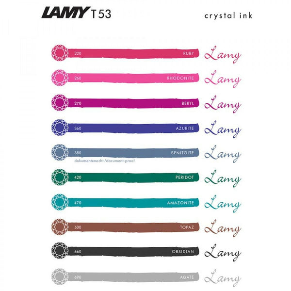 Lamy Crystal Rhodonite - 30 mL Bottled Ink – Lemur Ink